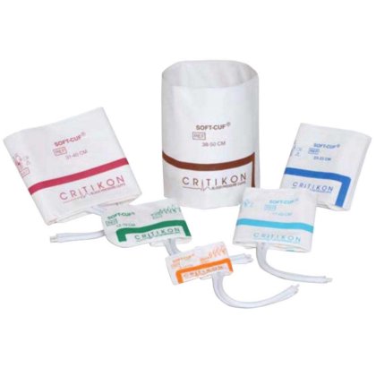 GE CRITIKON SOFT-CUF Blood Pressure Cuff with 2-Tube Screw Connector ...