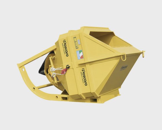 Boscaro Laydown concrete column skip with rubber hose and lateral ...