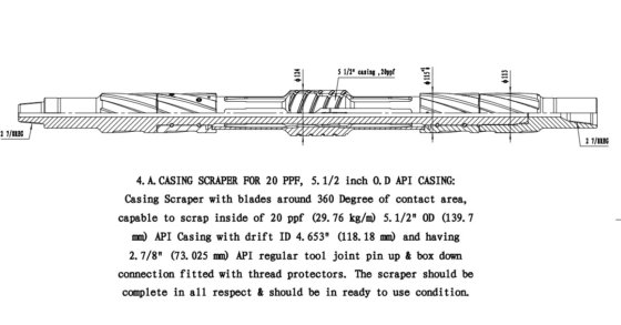 Casing scraper for sale API Casing scraper/rotating scraper/casing ...