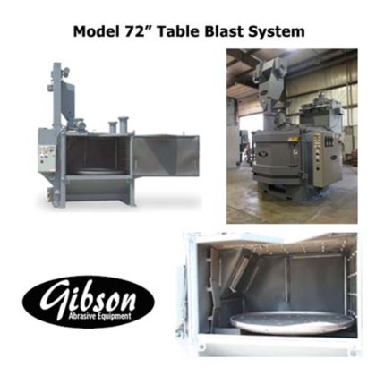 MODEL 72" TABLE, TABLE BLAST SYSTEM in Indianapolis, IN, USA