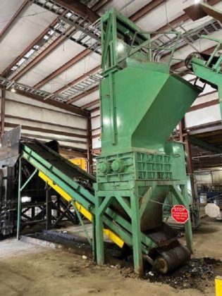 200 HP Granutech Dual Shaft Shredder/Vertical Ram/Compactor/Receiver ...