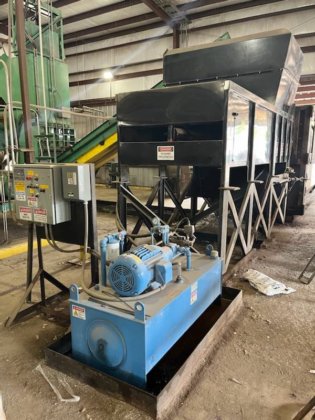 200 HP Granutech Dual Shaft Shredder/Vertical Ram/Compactor/Receiver ...