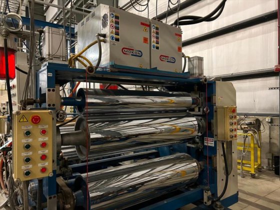 2012 Sheet extrusion line PE TECH Matrix 47" wide rolls in United States