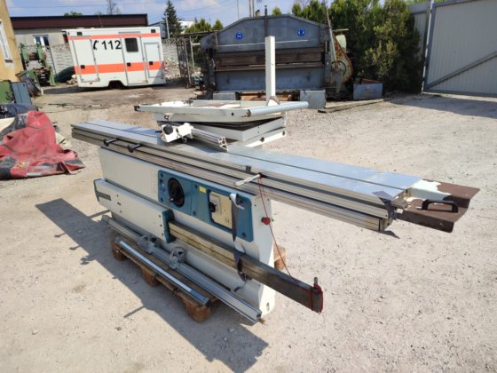 2000 Samco sliding table saw with carriage in Gowino, Kuyavian ...