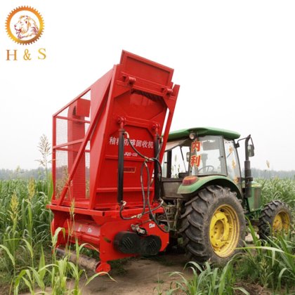 Single Row Tractor Mounted Corn Silage Harvester Mini Napier Grass ...