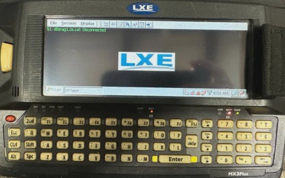 LXE MX3Plus Mobile Computer MX3H Terminal Broken screen (BIN533) in ...