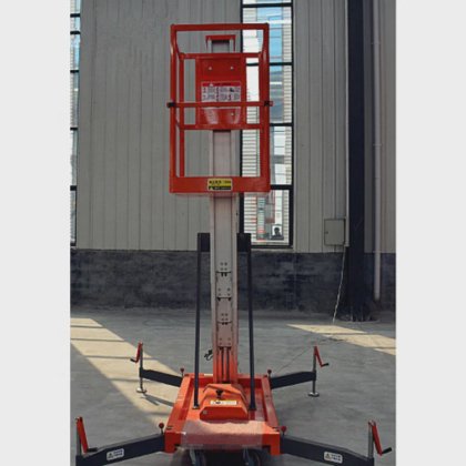 electric control telescopic portable lifter tiltable mast lift straight ...