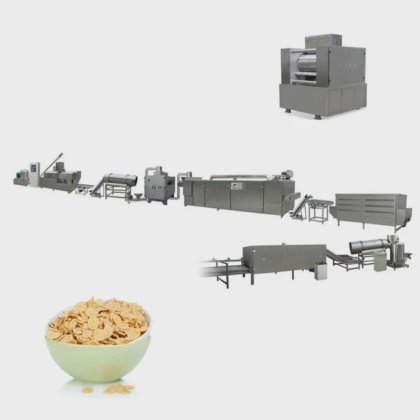 2024 Full Automatic Corn Flake Machine, Puffed Corn Machine, breakfast cereal Processing line in ...