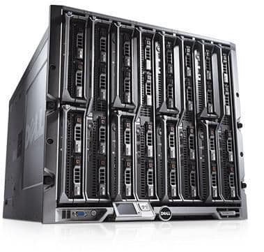 Dell PowerEdge M1000E Blade Enclosure with 8 x M600 Quad Core 3.0 Blade ...