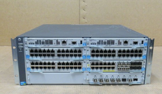 HP 5406R ZL2 J9850A Switch W/ 2x J9827A 3x J9987A 1xJ9993A Modules ...