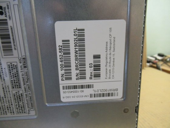 Brocade 6510 DS-6510B 48-Port FC 24 Port 16Gb Active Switch 2 x Power ...