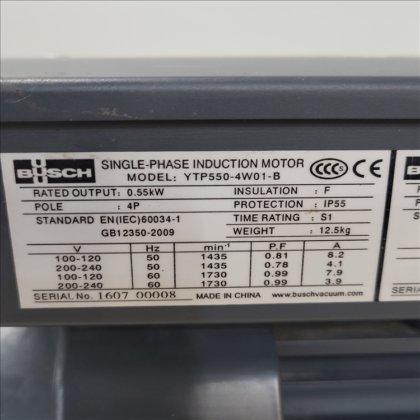 Busch Vacuum Pump in St. George, New Brunswick, Canada