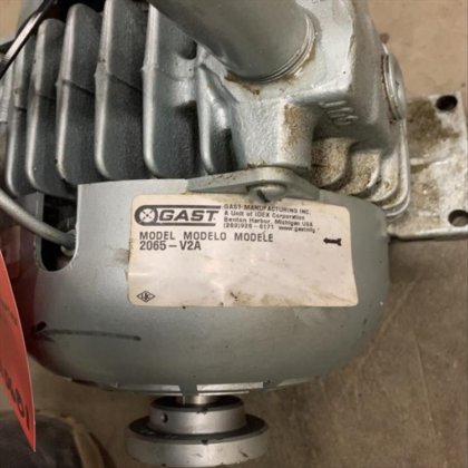 Gast vacuum pump in Brant, Ontario, Canada