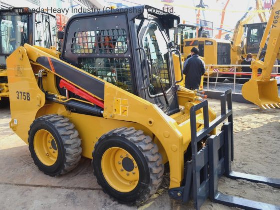Liugong Skid Steer Loader 385b with Lawn Mower in Hunan, China
