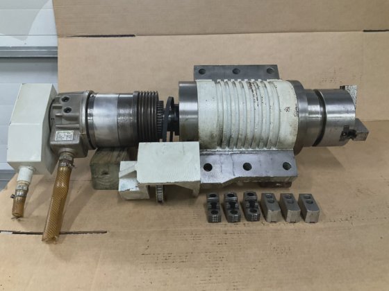 Hurco TM6 CNC Lathe Complete 2005 Spindle Assembly Hydraulic Chuck 7 ...