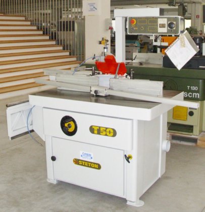SPINDLE MOULDER STETON T50 CARRIAGE TEN.GUIDA ITALY PNEUMATIC PRESSER ...
