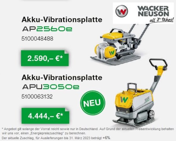 2023 Wacker neuson AP2560e in Paderborn, Germany