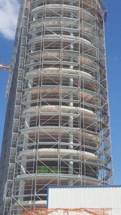 Facade scaffolding H frames type in İstanbul, Turkey