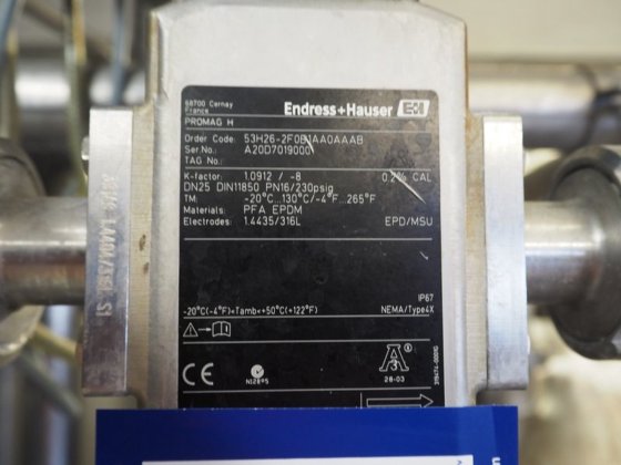 Endress + Hauser flow meter 2 in Dissen, Germany