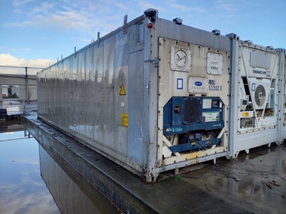 NN thermo container refrigerated container in Anzegem, Belgium