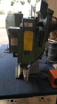 Milford Rivet Machine AUTOMATIC RIVETER RIVETING W/PEDAL S63 REV 3
