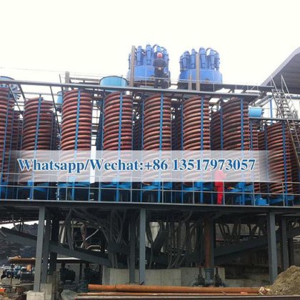spiral gravity chutes separator in Ganzhou, China