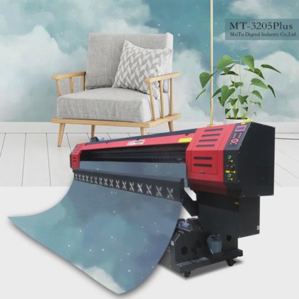 3.2 Meters Flex Banner Inkjet Printer Impresora Plotter Solvent Printer ...