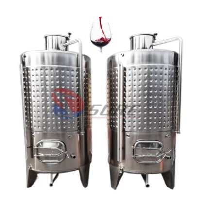 SUS304 Wine Fermenter Cooling jacket cold brew tank Stainless Steel ...