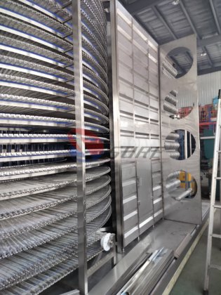 Shrimp Prawn IQF Freezing Machine Spiral Air Blast Freezer in Tianjin ...