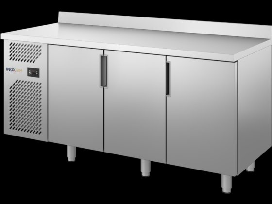 REFRIGERATED TABLE 3 DOORS SERIES 80 GRID 40 X 60 TEMP. -15 ° -18 ° in ...