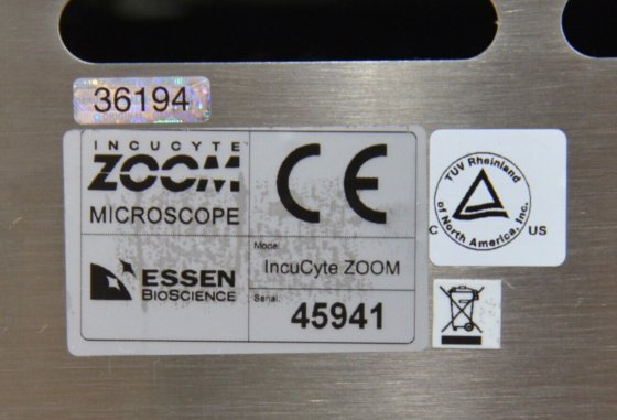 Essen BioScience Incucyte Zoom Live-Cell Imaging Analysis System in ...
