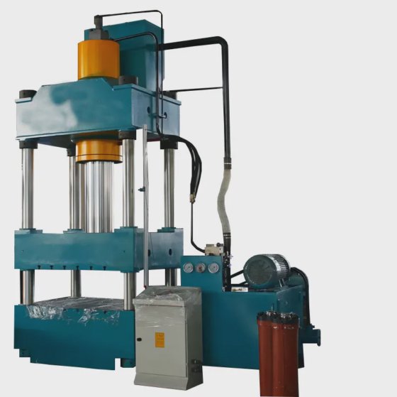 Single column C-type hydraulic press with a sturdy open structure using ...