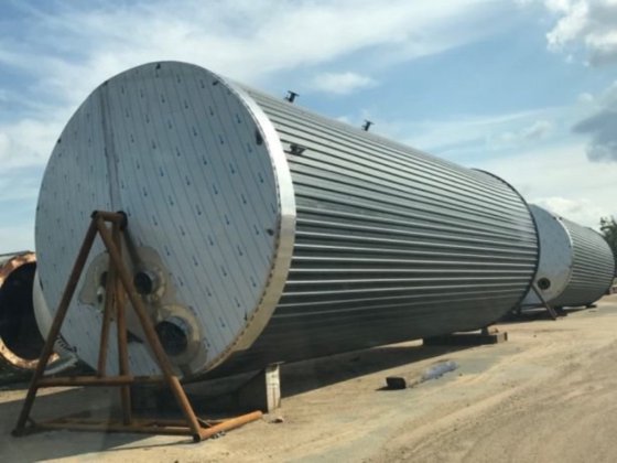 Acid-proof tank, insulated, heated / cooled, 65 m³ tankofermentor in ...