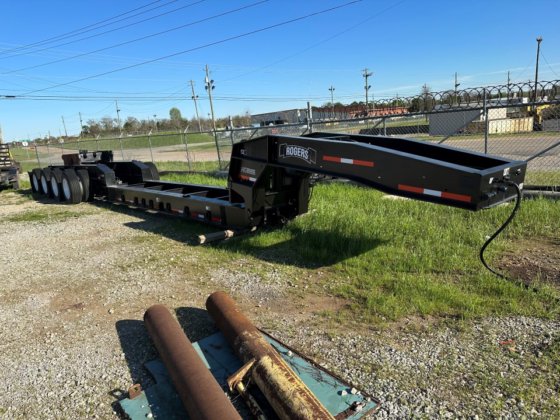 2002 2002 50' Rogers Removeable Gooseneck Quad-Axle Lowboy Trailer in ...