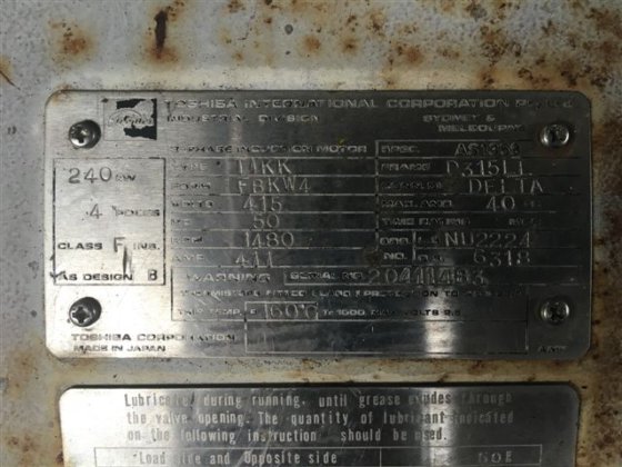 Squirrel Cage Motor (M446) in Boolaroo, New South Wales, Australia