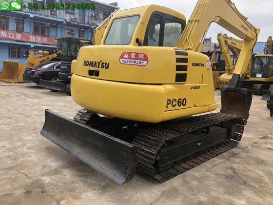 Japan Surplus Mini 6t Komatsu PC60 backhoe excavator,Komatsu PC60-7 ...