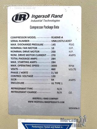 Ingersoll Rand R160 in Hermosillo, Mexico