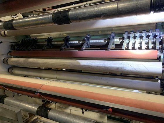 62" TITAN MODEL SR5 CANTILEVERED DUPLEX SLITTER REWINDER 24" OD REWIND ...