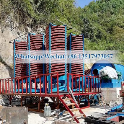 spiral gravity chutes separator in Ganzhou, China