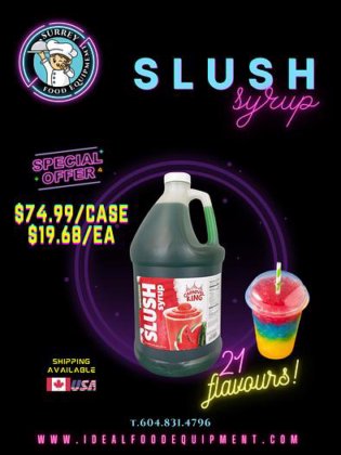 Slush Syrup (20 Flavours, and Neutral Base) 4 x 1 Gallon Bottle's/Case ...