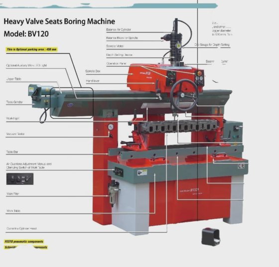 Valve Seat Cutting Machine BV120 in Shanghai, China