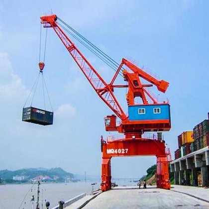 Grab Bucket Ship Unloader Crane For Port Dock Cargo Transport portal ...