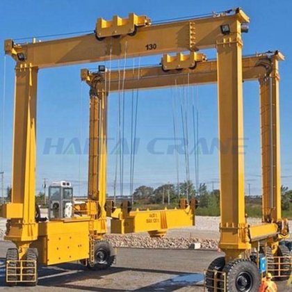 Rubber tyred gantry crane manufacturers straddle carrier crane 40 ton ...