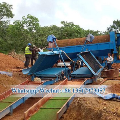 50tph soil sand trommel screen in Ganzhou, China