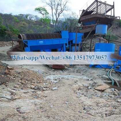 50tph soil sand trommel screen in Ganzhou, China