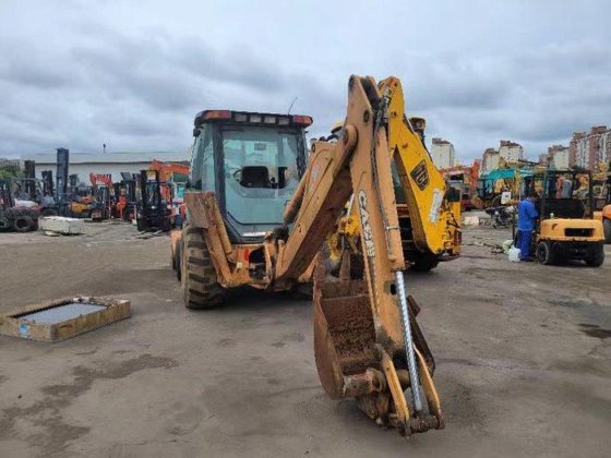 JCB 3CX and CASE 580 backhoe loader in Shanghai, China