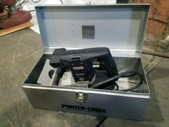 Porter Cable Plate Joiner in Tool Box Model 555 Biscuit Joiner with ...