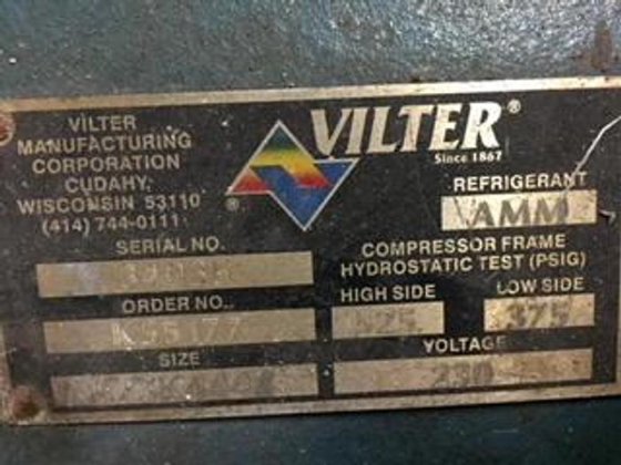 VILTER AMMONIA RECIPROCATING COMPRESSOR in New York, USA