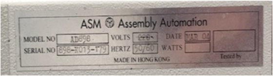 ASM AD898 Epoxy Die Bonder in Trim, Meath, Ireland