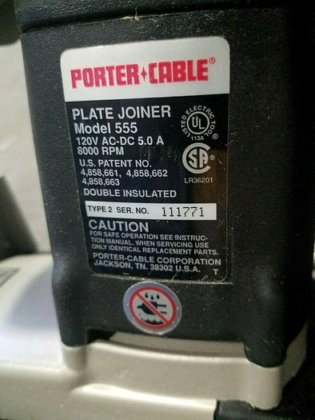 Porter Cable Plate Joiner in Tool Box Model 555 Biscuit Joiner with ...